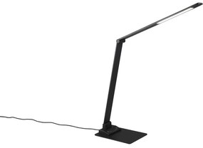 Černá LED stmívatelná stolní lampa (výška 72 cm) Travis – Trio