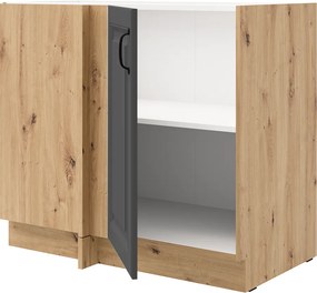 STILO gr | dolní skříňka 105 ND 1F rohová s policí | 105x60 cm | UNI dvířka | artisan/grafit