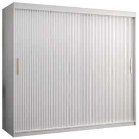 Šatní skříň s posuvnými dveřmi Towiro Slim 1 200, Barva: bílá