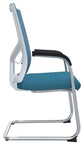 Dalenor Konferenční židle Snow (SET 2 ks), textil, modrá