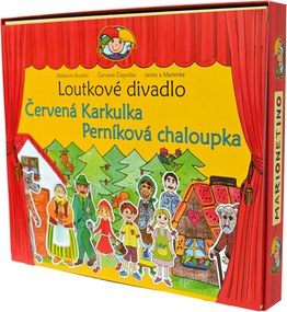 MARIONETINO – Loutkové divadlo: Červená Karkulka a Perníková chaloupka (9 loutek)