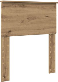 Rám postele Umělecký dub 75 x 190 cm Masivní borové dřevo 3410671