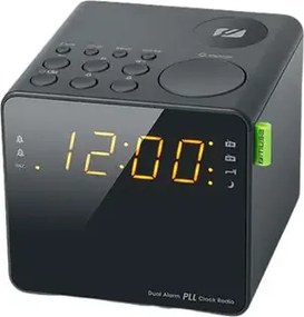 Muse M-187 CR černá / Budík s rádiem / FM / MW / 3.5mm