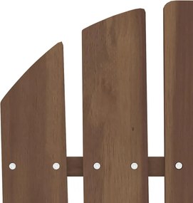 2místná zahradní židle Adirondack masivní jedlové dřevo hnědá 315901