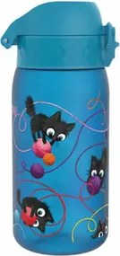 ion8 Leak Proof Dětská láhev Cats modrá 350 ml