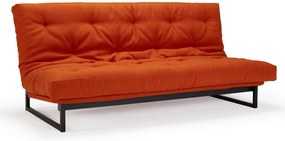 INNOVATION - Rozkládací sedačka FRACTION 140-200 oranžová - nesnímatelný potah