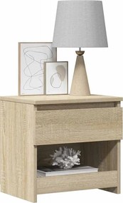 vidaXL Noční stolky 2 ks 40 x 30 x 39 cm kompozitní dřevo [803460] Barva: Černá