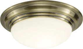 Där Lighting BAR5275 - Koupel strop svít BARCLAY 1xE27/60W/230V pr. 31 cm mosaz