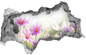 Wallmuralia Samolepící díra na stěnu Květiny na louce 95x73 cm