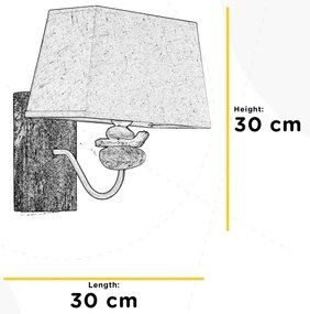ONLI - Nástěnné svítidlo SEREGON 1xE27/22W/230V