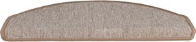Schodové rohože 30 ks 65 x 24 x 4 cm světle hnědé, půlkulaté, velké 3365751