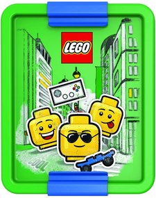 Svačinový box lego iconic boy zeleno-modrá
