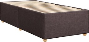 Box spring postel s matrací tmavě hnědá 80x200 cm textil 3286503