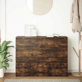 Příborník kouřový dub 100x35x76 cm kompozitní dřevo 3328502