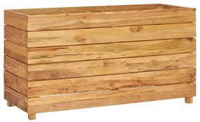 vidaXL Vyvýšený záhon 100x40x55 cm recyklované teakové dřevo a ocel