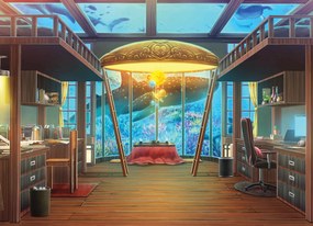 Malvis ® Anime tapeta Pokoj pod mořem Vel. (šířka x výška): 504 x 310 cm