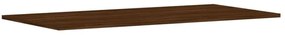 Petromila Nástěnné police 4 ks hnědý dub 100x50x1,5 cm kompozitní dřevo