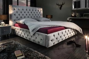 Designová postel Laney 180x200 cm šedý samet