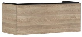 Hansgrohe Xelu Q - Umyvadlová skříňka, 50x118x55 cm, 1 zásuvka, přírodní dub/matná černá 54064670