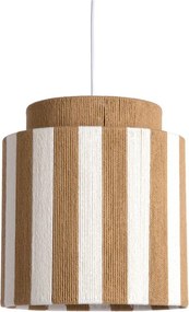 Bílé/v přírodní barvě provazové závěsné svítidlo ø 30 cm Vienna Stripes – Leitmotiv