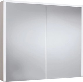 Zrcadlová skříňka s LED osvětlením Aluminio Star, 70 × 80 × 12 cm