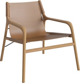 Výprodej Bolia designové židle Soul Lounge Chair-kůže přírodní/ dub přírodní