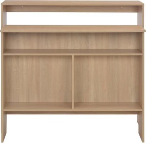 Barový stůl se 2 stolními deskami dub 130 x 40 x 120 cm 280219