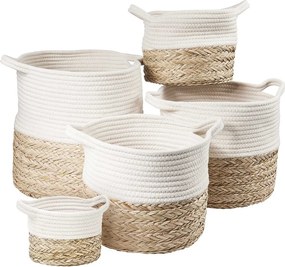 COTTON BRAID Úložný koš z mořské trávy XS