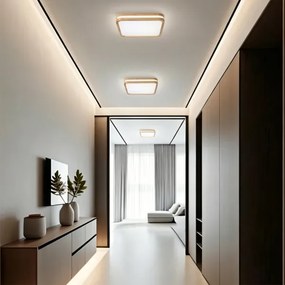 Brilagi - LED Stmív. svítidlo MOLINA SQUARE LED/48W/230V dub 40x40 cm + DO