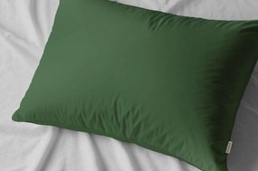 Bavlněný povlak na polštář Jednobarevný perkálový - zelený Velikost: 70 x 90
