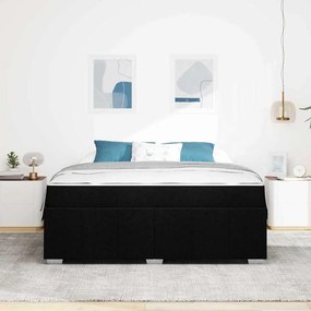 Rám postele s matrací Černá 180 x 200 cm textil 3398302