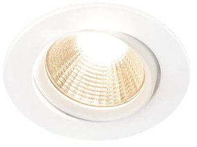 Stmívatelné naklápěcí LED bodovka NORDLUX Fremont IP23 2700 K 1 ks/3 ks - bílá, 1 ks