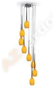 Retro lustr Izza 8 Amber