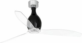 FARO 32027 MINI ETERFAN M, černá/transparentní, stropní ventilátor s DC motorem - FARO