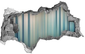 Wallmuralia Díra 3D fototapeta na stěnu Modré pásky 95x73 cm