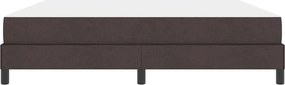 Postel s boxspringem Tmavě hnědá 180 x 200 cm textil 3398510