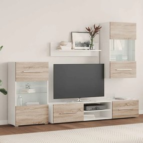 5dílná TV stolky s LED osvětlením dub sonoma kompozit 3324231