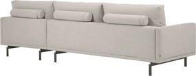 Béžová rohová pohovka Kave Home Galene, pravý roh, 254 cm