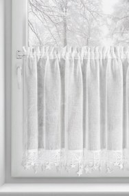 EUROFIRANY KRÁTKÁ VÁNOČNÍ ZÁCLONA NA PÁSCE XMAS 60X150 CM HVĚZDY