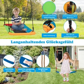 Costway Rám houpačky s houpačkou hnízdo elastická dětská houpačka a dětská