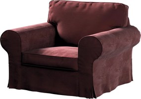 Potah na křeslo IKEA Ektorp barva červená látka lesklé, sametová