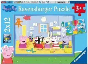 Ravensburger - Puzzle - Prasátko Peppa: Peppino dobrodružství 2v1 / 2x