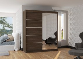ADRK Furniture Posuvná skříň s zrcadlem CARO 180 ADRK-SW-CAR-CH-180