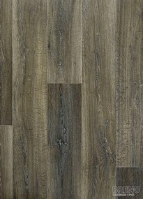Breno PVC TRENTO Lime Oak 906D – tmavé rustikální dřevo, šíře 300 cm