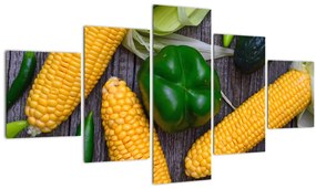 Obraz zeleniny (125x70 cm)