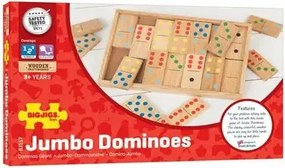 Bigjigs Toys Velké dřevěné domino / od 3 let