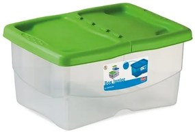 Plastový box Stefanplast Stefanbox junior 12l - zelené dělené víko