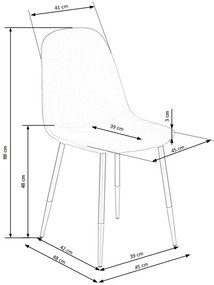 Designová židle Suzzie tmavě zelená