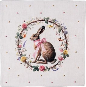 6ks ubrousek zajíc s květy Easter Whispers Collection - 40*40 cm