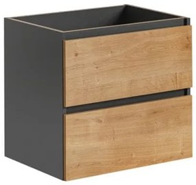 Comad COMAD MONAKO GREY OAK 820 Skříňka pod umyvadlo 60cm - Comad